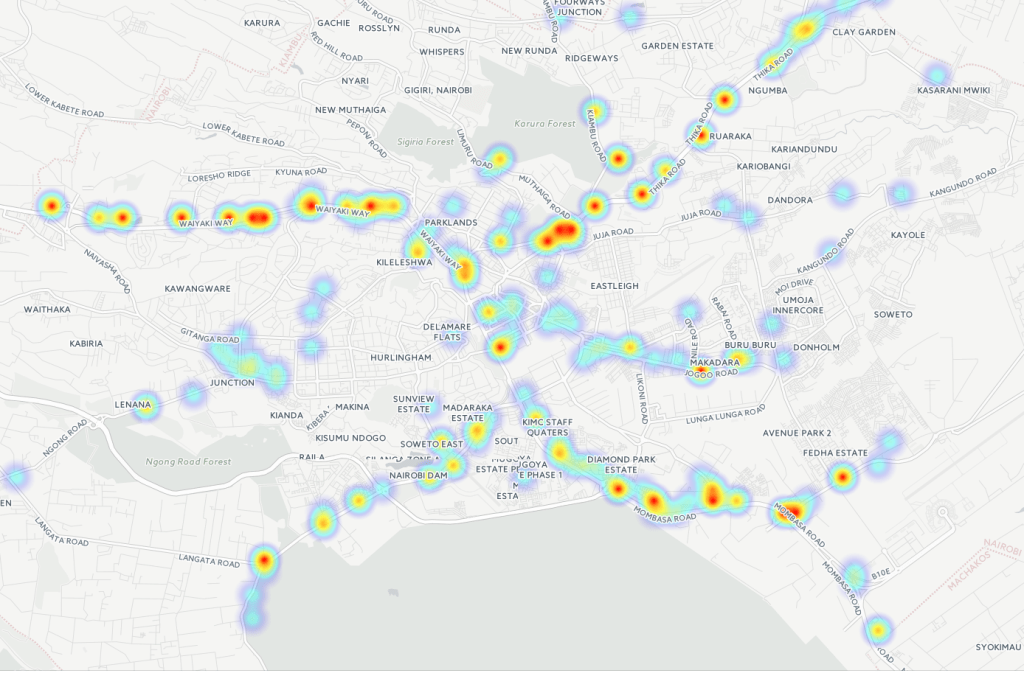 Rush Hour – Nairobi Accident Map
