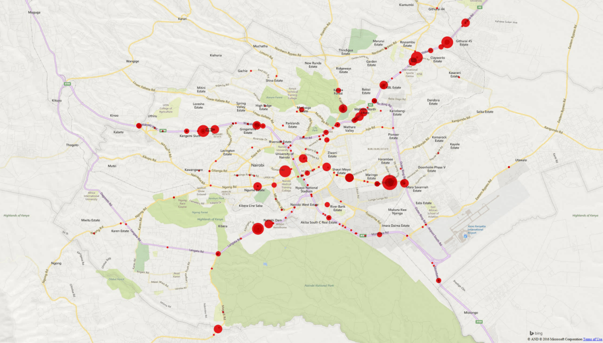 PSV Accidents – Nairobi Accident Map